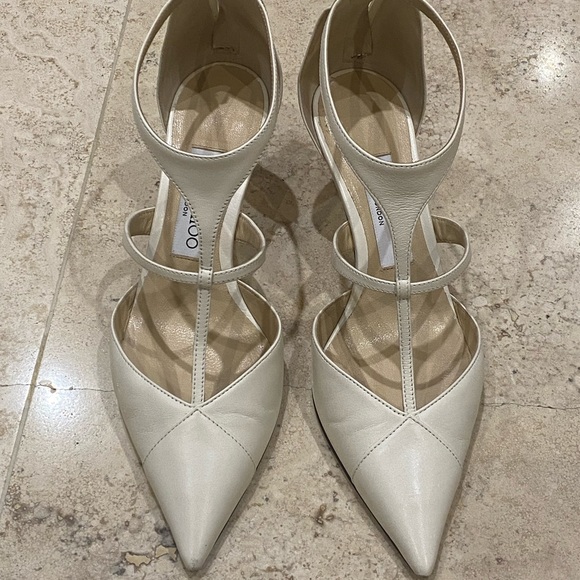 Jimmy Choo | Shoes | Jimmy Choo Off White Pumps Size 37 | Poshmark